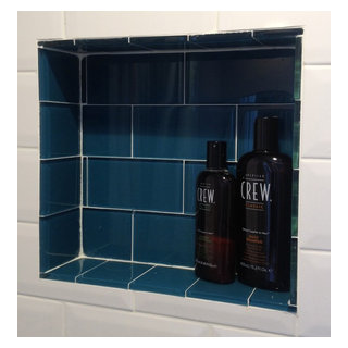 Dark Teal Bathroom Tiles - Traditional - Bathroom - Columbus - by BELK ...