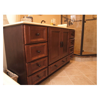 Dark Wood Bathroom Vanity - Traditional - Bathroom - Newark - by ...
