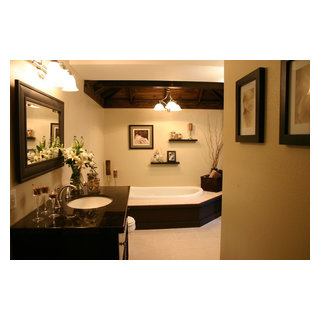 Dated Bath to Elegant Spa - Contemporary - Bathroom - Los Angeles - by ...