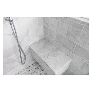DC Bathroom Renovation floating shower seat - Современный - Ванная ...