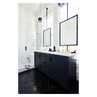 Duboce Triangle Flat - Master Bathroom with view of shower ...