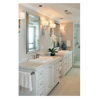 Elegant his and her sinks - Traditional - Bathroom - Vancouver - by ...