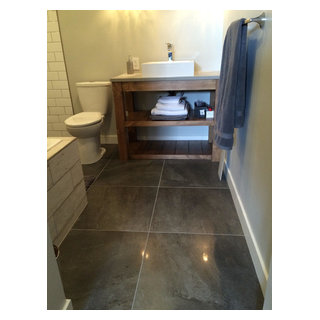 Ensuite Addition with Subway Tile - Rustic - Bathroom - Other - by ...