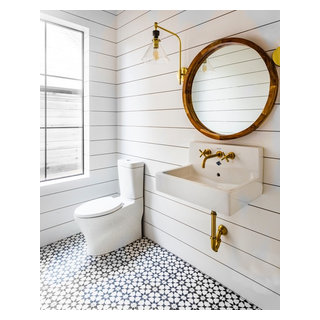 Estrella Pattern - Farmhouse - Bathroom - Houston - by Riad Tile | Houzz