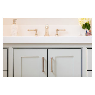 Eton Master Bath Remodel with Built-In Washer Dryer Custom Cabinet in Towson - Transitional ...