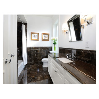 Extraordinary 28-foot wide Queen Anne mansion - Midcentury - Bathroom ...