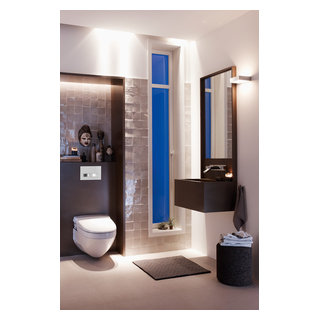 Floating Fixture Geberit Powder Room - Contemporary - Bathroom ...