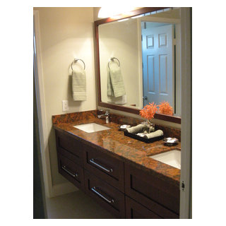 Floating Hall Bath Vanity - Contemporary - Bathroom - Los Angeles - by ...