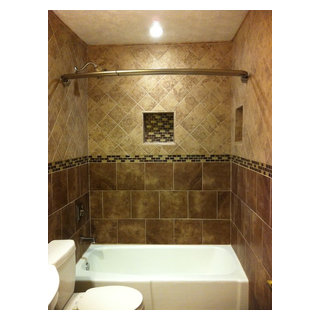 Floor to ceiling Tile bath - Traditional - Bathroom - Other - by ...