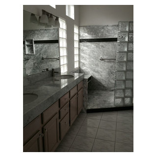 ForzaStone White Carrera Walk in Shower - Bathroom - Phoenix - by ...