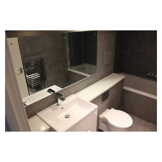 Fossil Blue Stone Bathroom - Modern - Bathroom - London - by Akiva ...