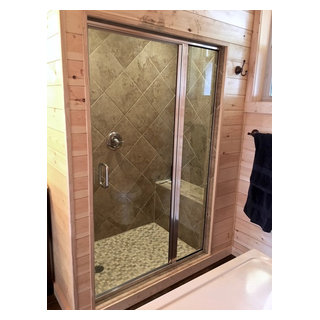 Frameless and Framed Steam Shower Glass - Traditional - Bathroom ...