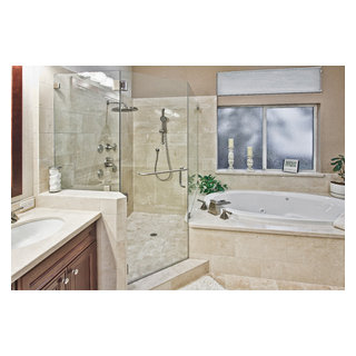 Frameless Neo Angle Glass Enclosure - Contemporary - Bathroom ...