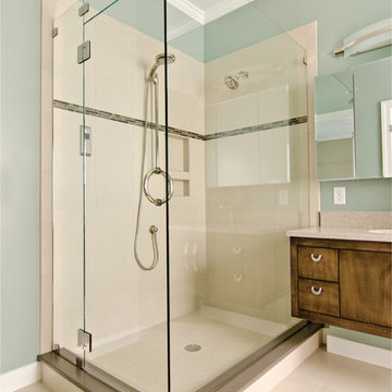 Frameless Shower Enclosure Transom - Photos & Ideas | Houzz