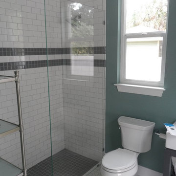 Frameless Glass Shower Panel - Photos & Ideas | Houzz