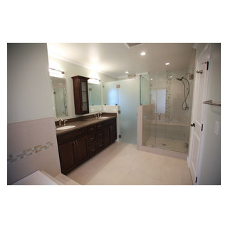 Frosted Glass Toilet Enclosure - Modern - Bathroom - Los Angeles - by ...