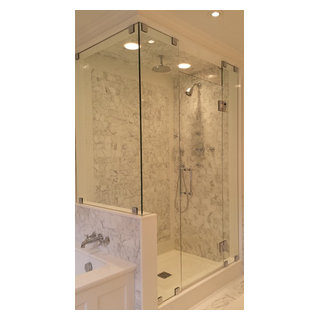 Full Height Glass Shower Enclosure with Open Transom - Bathroom - New ...