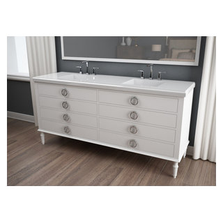 Furniture Guild - Hayden 72" Double Vanity - Transitional - Bathroom ...