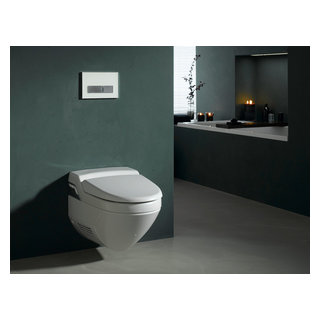 Geberit Wall-Hung White Toilet - Modern - Bathroom - Chicago - by ...