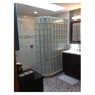 Glass Block Shower - Contemporary - Bathroom - Cleveland - by Innovate ...