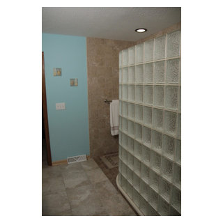 Glass Block Shower - Contemporary - Bathroom - Cleveland - by Innovate ...