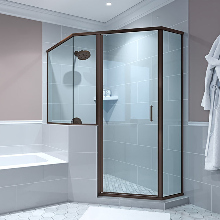 Semi Frameless Shower Enclosure - Photos & Ideas | Houzz