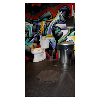 Graffiti Bathroom - Industrial - Bathroom - New York - by Peter Salerno ...