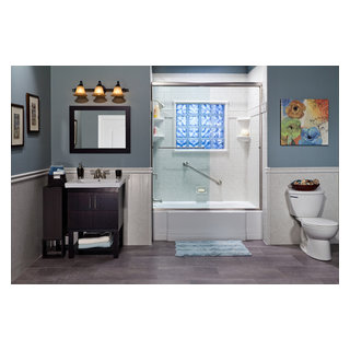 Gray Classic Bathtub - Transitional - Bathroom - Austin - by Genie Bath ...