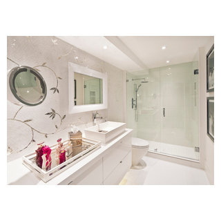 Highgloss Thermofoil - Contemporary - Bathroom - Miami - by Delorie ...