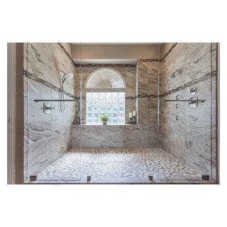 His & Her Shower - Transitional - Bathroom - Dallas - by The Cabinetry ...