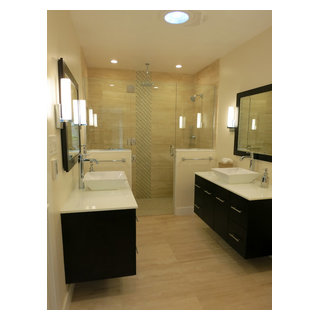 His & Hers Master Bath Remodel - Contemporary - Bathroom - Los Angeles ...