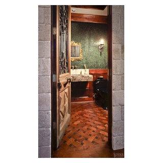 Home on the Range - Rustic - Powder Room - Houston - by Schenck and ...