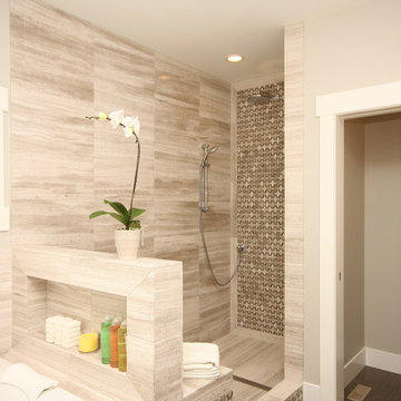 Glassless Shower - Photos & Ideas | Houzz