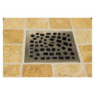 Installed Designer Drains Covers - Contemporary - Bathroom - Los ...