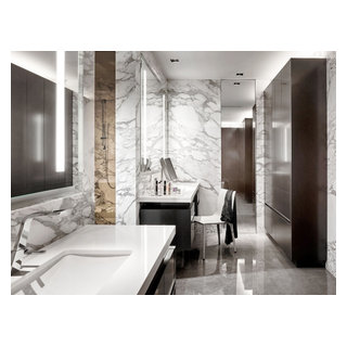 Intracoastal Residence Master Vanity - コンテンポラリー - 浴室 - マイアミ - b+g ...
