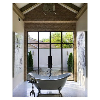 Jada windows Steel French Doors - Traditional - Bathroom - Sacramento ...