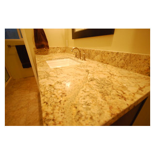 Java/White Springs Granite - Traditional - Bathroom - Other - by Blue ...