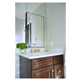 Layered mirrors over vanity - Transitional - Bathroom - Austin - by ...