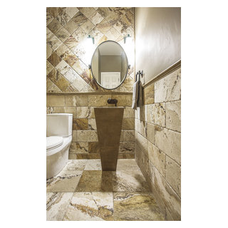 Leonardo Travertine - Bathroom - Atlanta - by Topcu Tile & Stone | Houzz IE