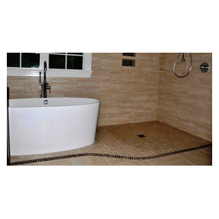 Level entry shower - Contemporain - Salle de Bain - Charlotte - par ...