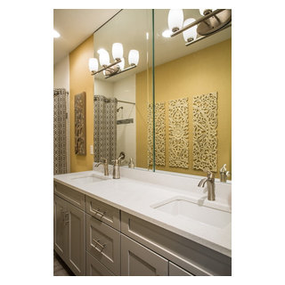 LG Viatera Quartz Vanity - Celeste - Bathroom - Raleigh - by CRS Marble ...