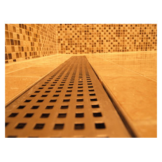 Linear Drain System - Mediterranean - Bathroom - Newark - by ...