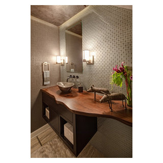 Live Edge Bathroom Counter - Eclectic - Bathroom - Chicago - by Fredman ...