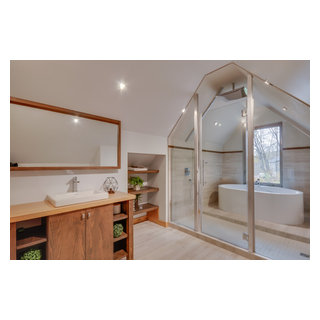 Log Cottage - Lac des Plages - Bois rond - Scandinave - Salle de Bain ...