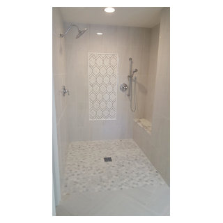 Luxurious Curbless Shower by Wardson Construction - Traditional ...