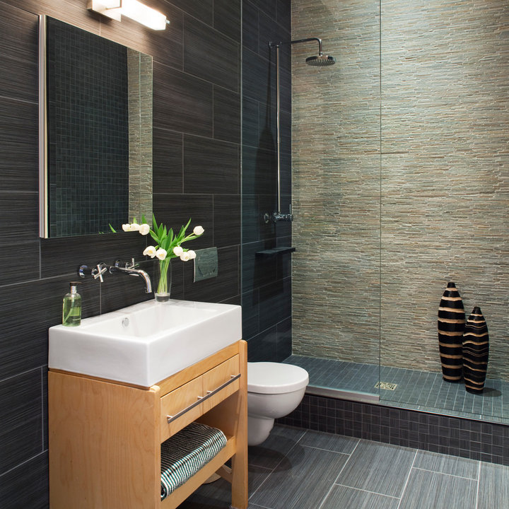 75 Beautiful Bathroom Feature Wall Home Design Ideas & Designs | Houzz AU
