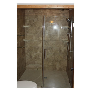 Master Bath Tiled Walk-in Shower - Transitional - Bathroom - Other - by ...