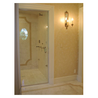 Master Bath Venetian Plaster Walls - Transitional - Bathroom - New York ...
