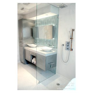 Master Bath Waterproof Veneer Plaster System - Transitional - Bathroom ...