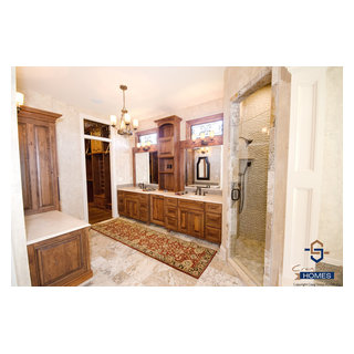 Master Bathroom w/ Walk-In Shower - Contemporary - Bathroom - Wichita ...